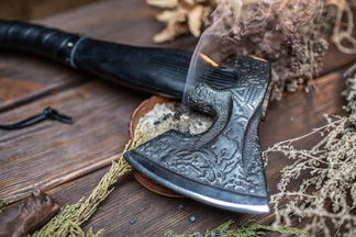 Hand-Forged Nordic Finnish axe, Viking bearded axe, Historical Viking ...