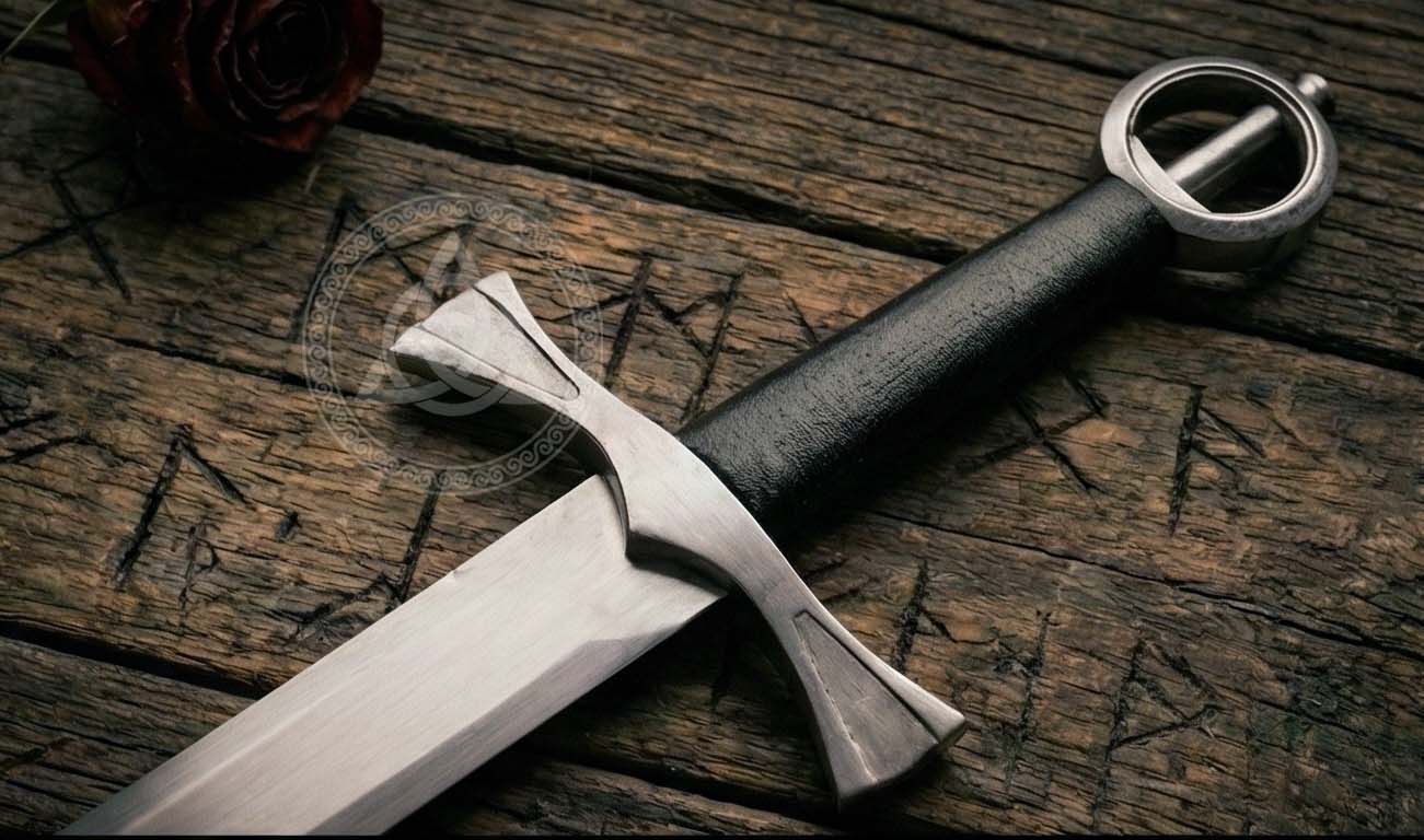 Custom Handmade Irish Hilt Sword Replica – Medieval Celtic Sword ...