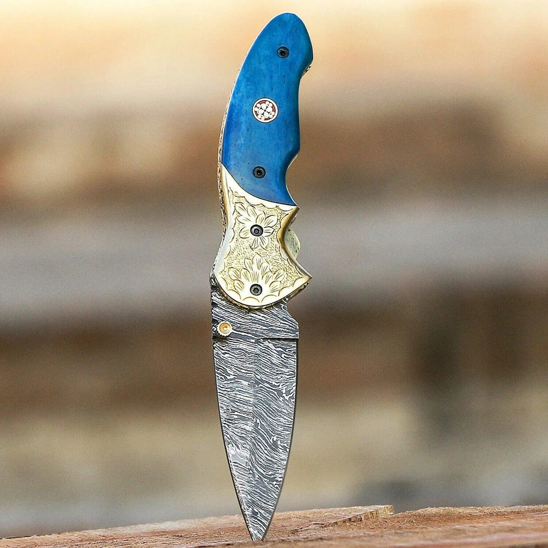 Damascus Folding Knives – Ragnar Armoury